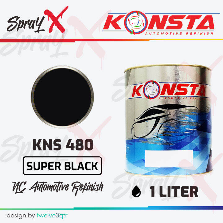 KONSTA NC SOLID BLACK / HITAM REPACK - CAT DUCO | Lazada Indonesia