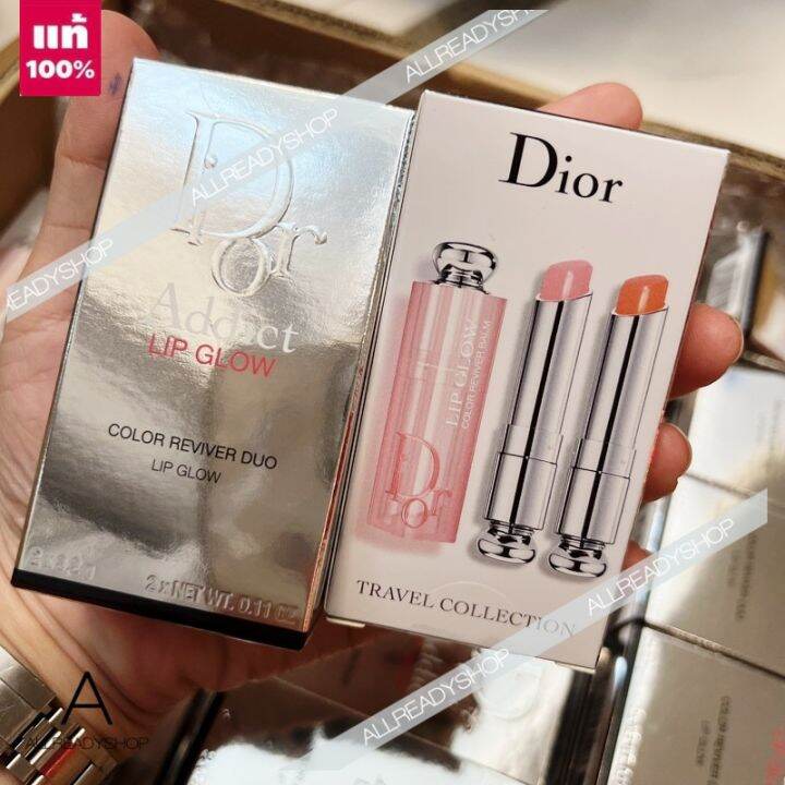 🔥 ของแท้ พร้อมส่ง 🔥 ของแท้ Dior Addict Lip Glow DUO ขนาดปกติ 3.5g. * 2 ...