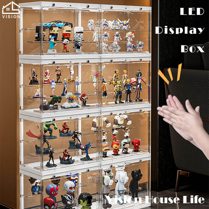 Vision Sound Control Lighting Toy Storage Box Pop Mart Storage Rack ...