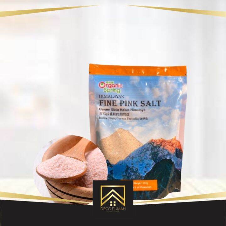 DR 100% Garam Batu Halus Organic Spring Himalayan Fine Pink Salt Garam ...
