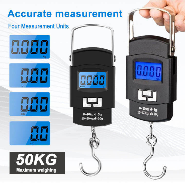 Portable Electronic Travel Luggage Weighing Scale Handheld Digital LCD ...