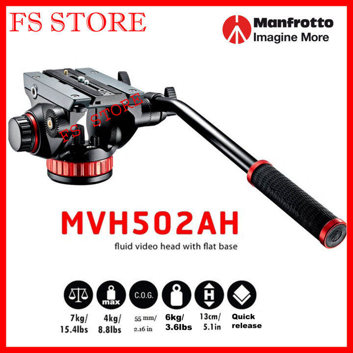 MANFROTTO MVH502AH PRO VIDEO HEAD - FLAT BASE | Lazada