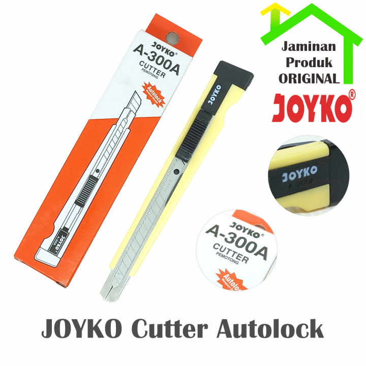 JOYKO Cutter Kecil A300 Autolock Kater Alat Potong Kertas Cuter Pisau ...