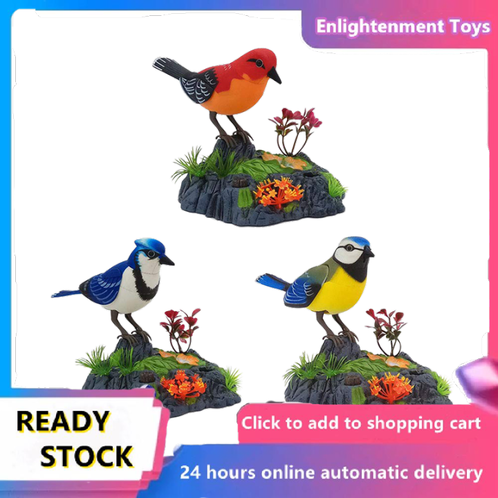Electronic Talking Repeating Parrot Singing Chirping Bird with Motion ...
