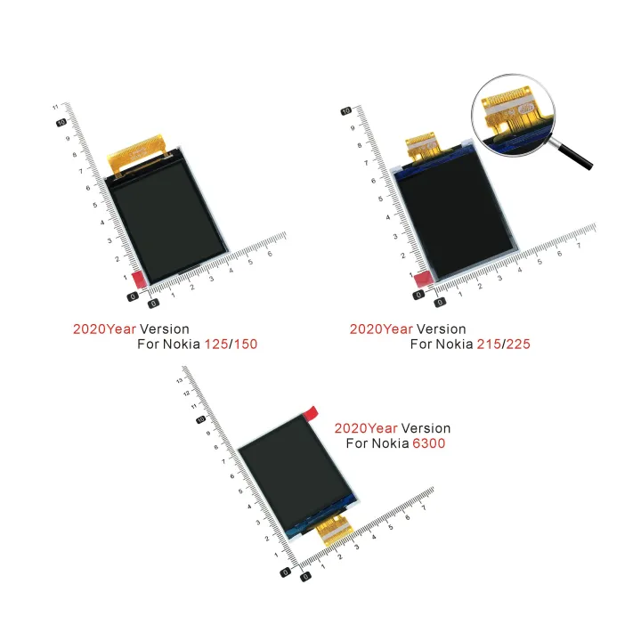 LCD Display Screen New For Nokia 2020Year 125 150 6300 225 215 Assembly ...