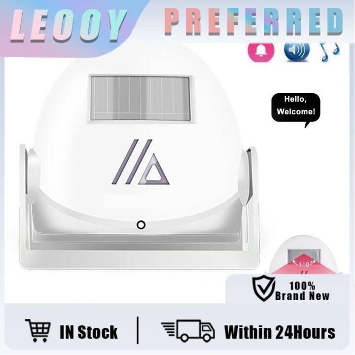 Bell Wireless Welcome Alarm Motion Sensor Detector Doorbell Anti Theft ...