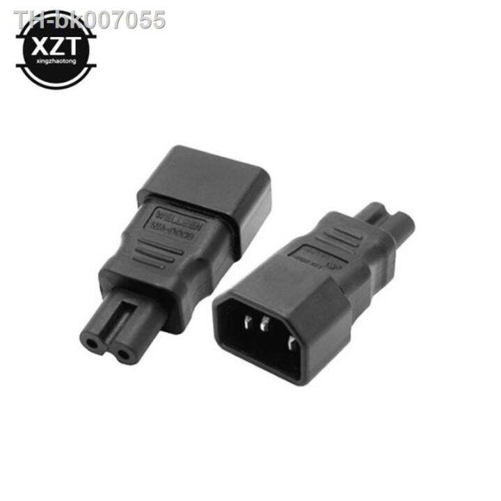 ♣ IEC 3-Pin C14 to C7 adapter IEC 320 Male to Female AC Converter ...