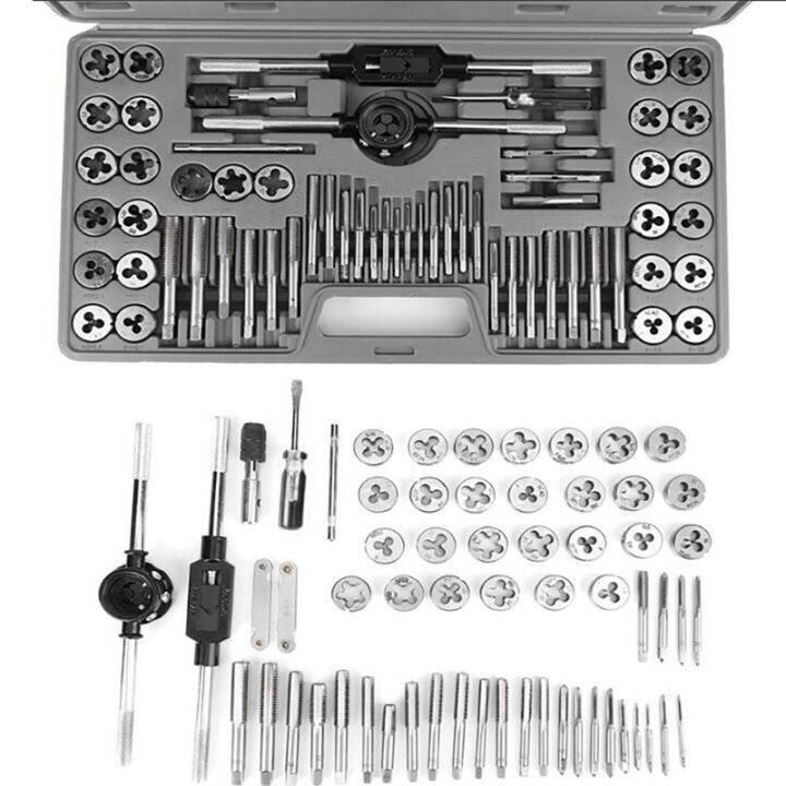 Set Tap Alat Metrik Alat Pembuat Drat Metric Hand Tap Set M5 - M12 ...