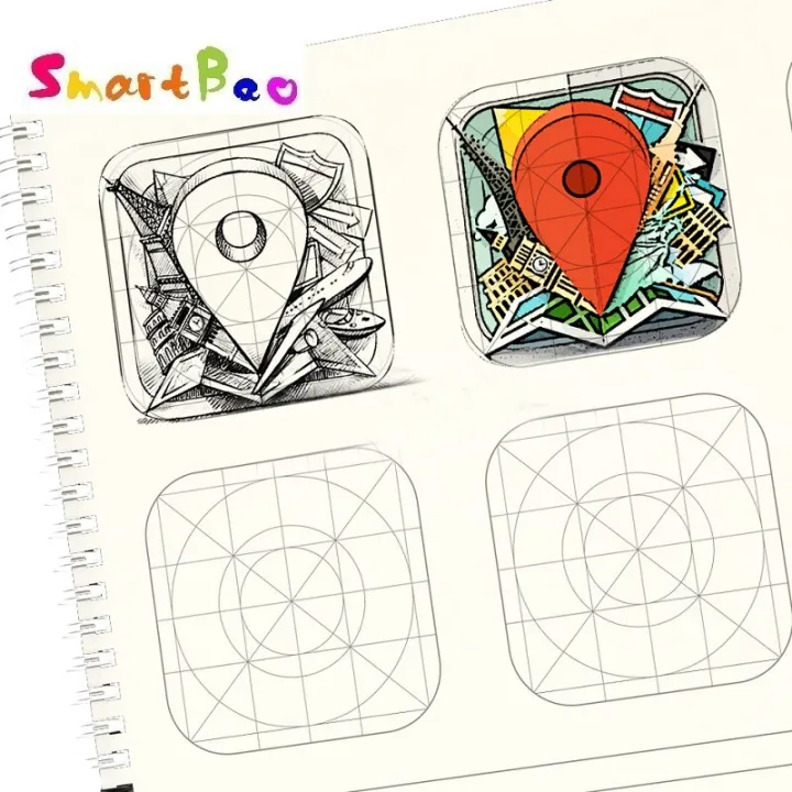 Icon Design Notebook UI Interactive Design Inter Exercise Book ...