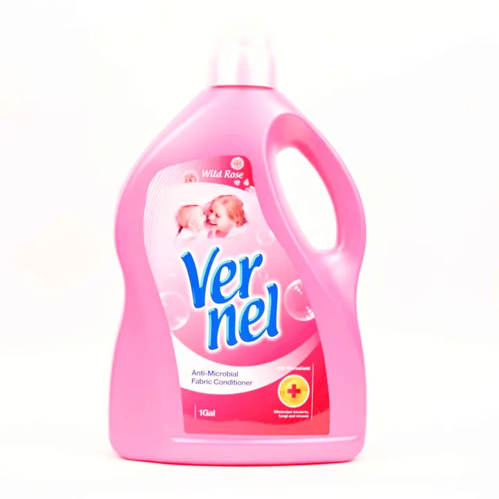 VERNEL Fabric Conditioner Anti Microbial Wild Rose 1Gal | Lazada PH