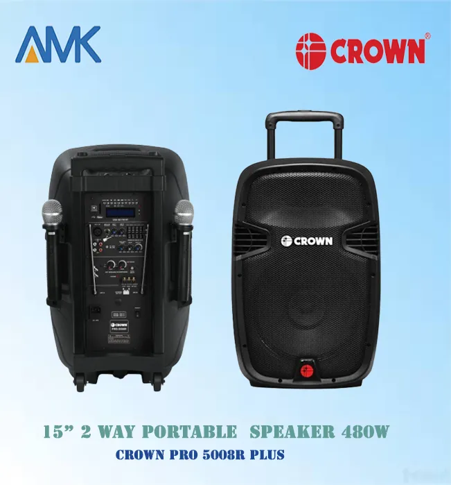 Crown Portable Speaker PRO-5008R Plus 15 Inch 2 Way Speaker (480W) / Crown Speaker | Lazada PH