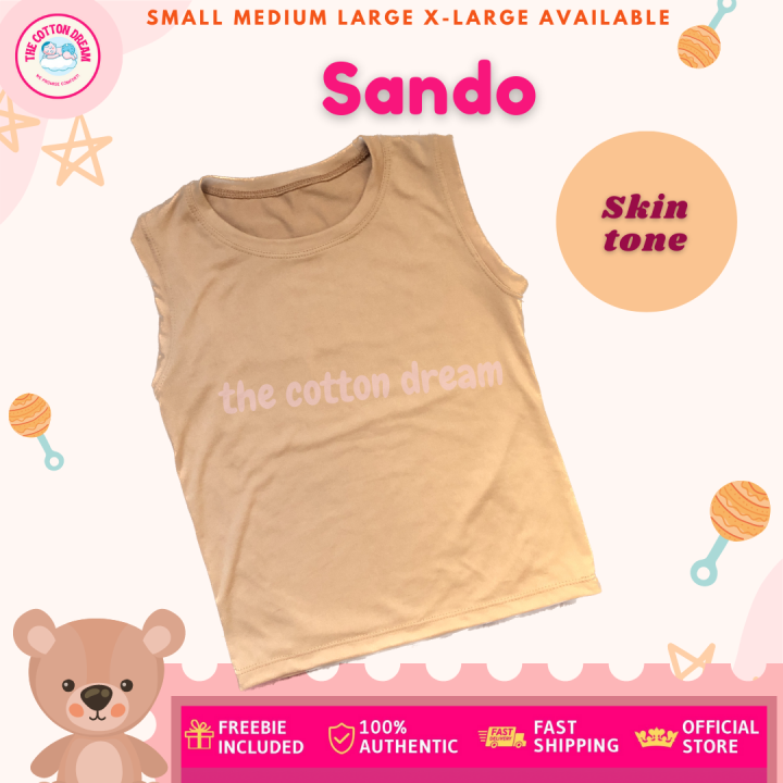 SANDO PLAIN SKIN TONE COLOR FOR GIRL AND BOY COTTON SPANDEX (KID'S WEAR ...