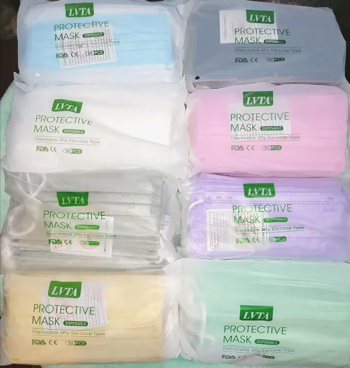 50PCS ORIGINAL FACEMASK LVTA Face Mask / Protective Mask (50 pcs ...