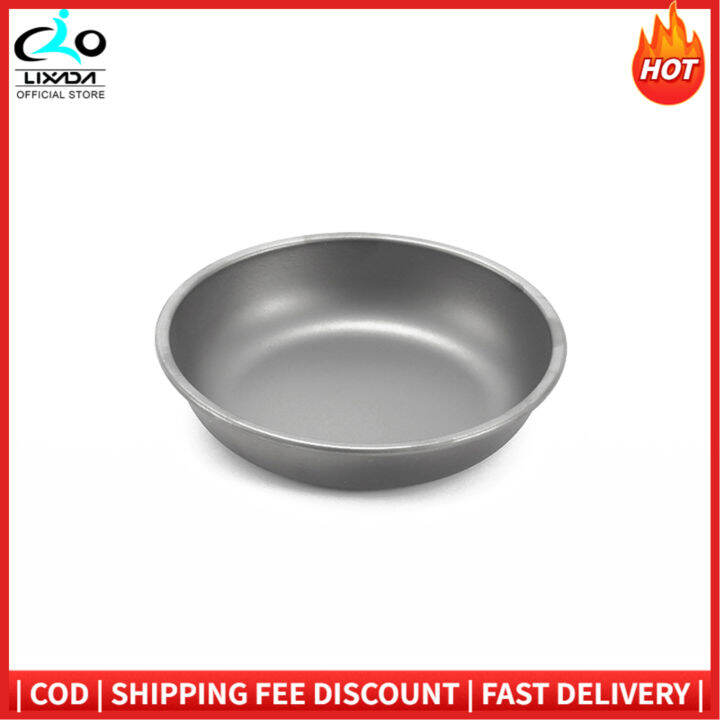 LIXADA ultra ringan Titanium piring piring Kemah logam piring peralatan ...