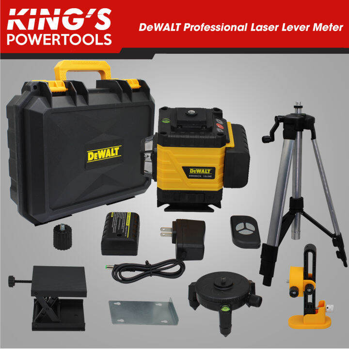 DeWALT DW089CG 12 Line Professional Laser Leveling/Mapping Meter ...