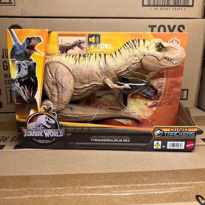 Mattel Jurassic World Tyrannosaurus T Rex Dinosaur Toy With Sound,Hunt ...
