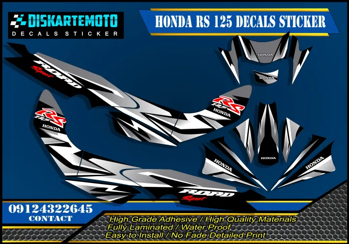 Honda Rs 125 Decals Sticker | Lazada PH