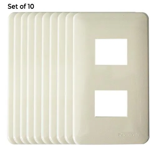 Panasonic 2 Gang Plate Classic with mounting strap (Set of 10) | Lazada PH