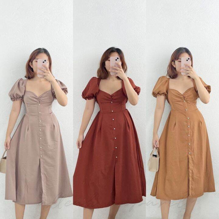 Dainty Sleeves Dress Alleah Apparel | Lazada PH