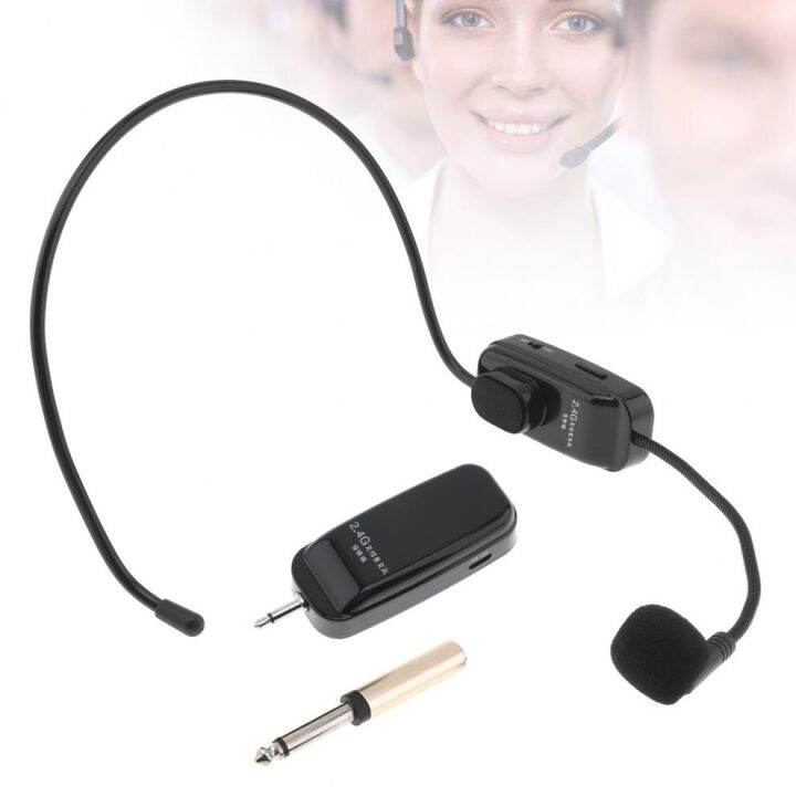 UHF Wireless Headset Microphone 2 In 1 Handheld Portable MIC Voice ...