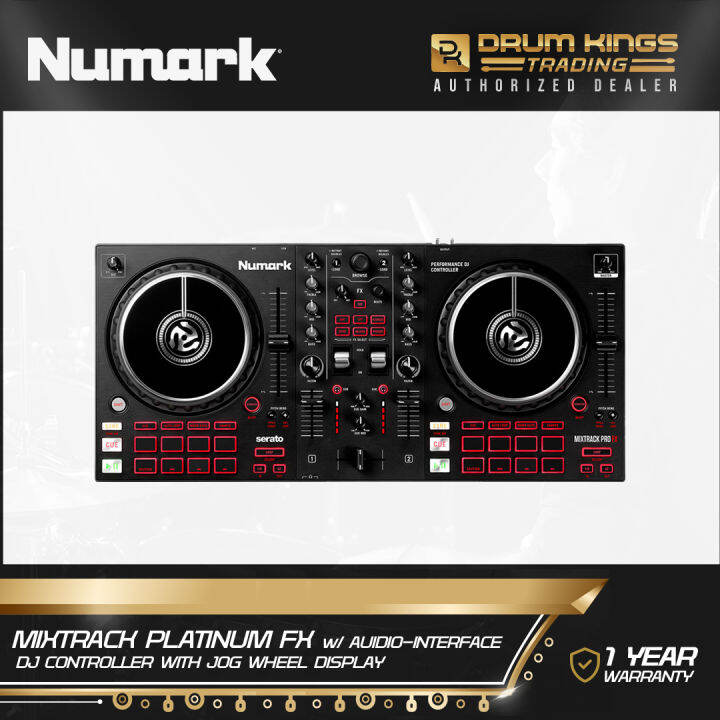 Numark Mixtrack Platinum FX 4-Deck Advanced DJ Controller with Jog Wheel Displays and Effects ...