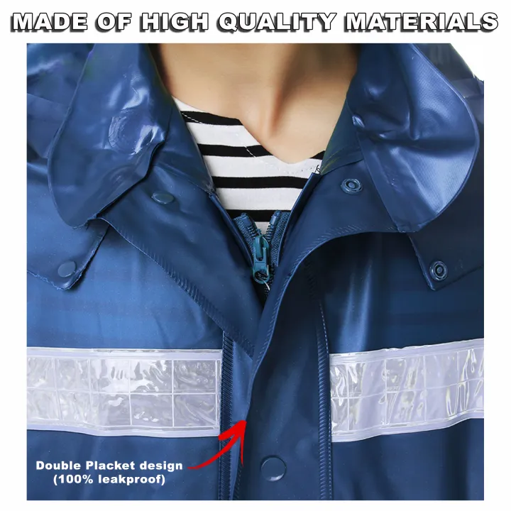 HIGH QUALITY RAINCOAT, KAPOTE TERNO JACKET AND PANTS, REFLECTORIZED ...