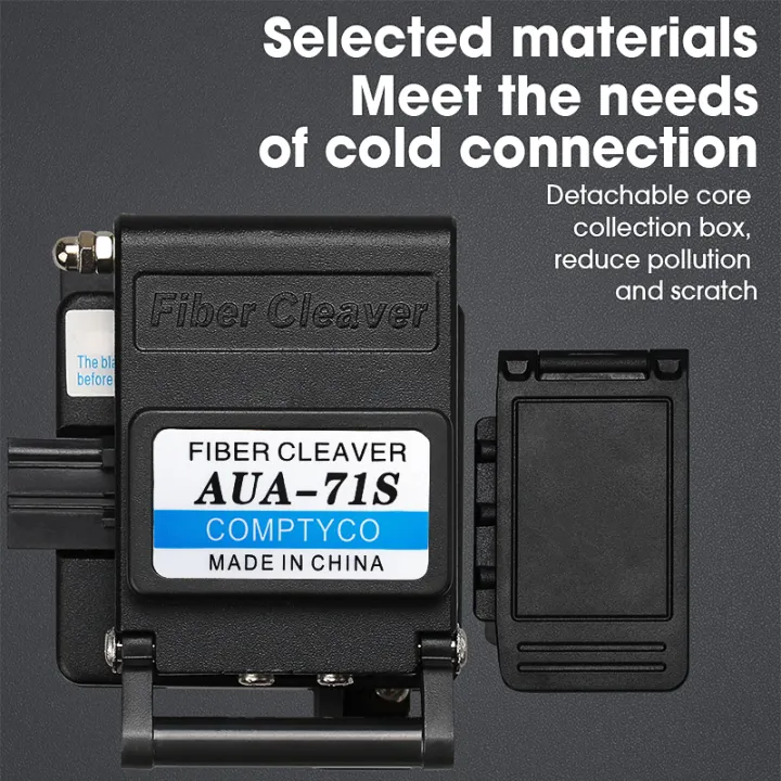 AUA-71S fiber cleaver, high-precision FTTH fiber cleaver, with waste ...