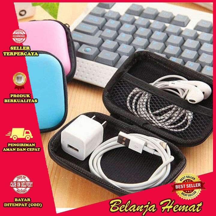 PROMO HEMAT Kotak Penyimpanan Earphone Tas Pouch Headset Baru MINI ...