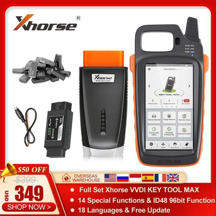 Xhorse VVDI Key Tool Max Key Programing Tool 96bit ID48 Clone Function Mini OBD Tool Remote ...
