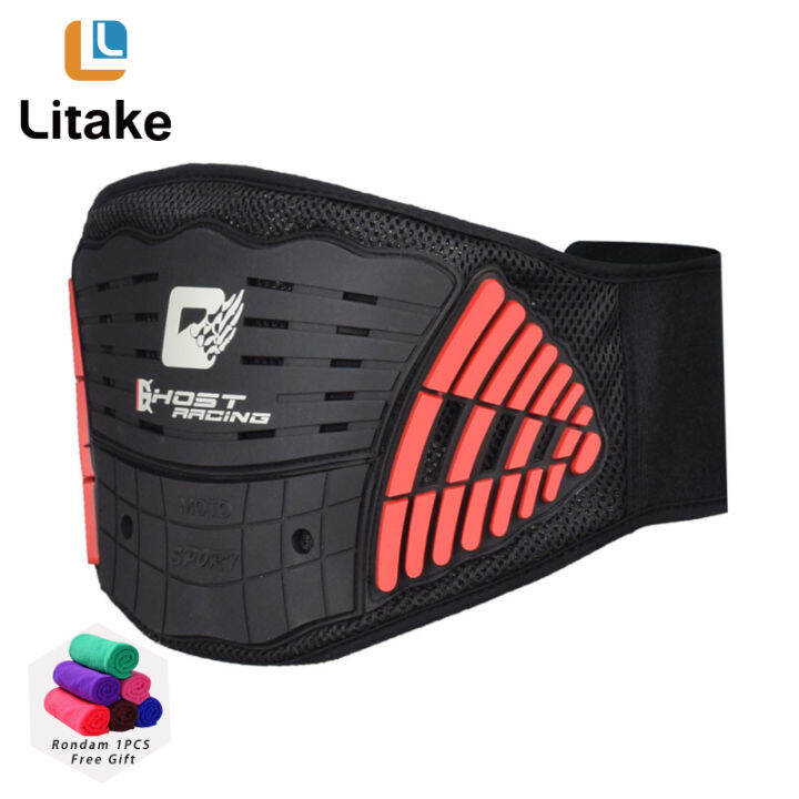 Motorcycle Back Support Riding Protector Double Lumbar Brace Belt ...