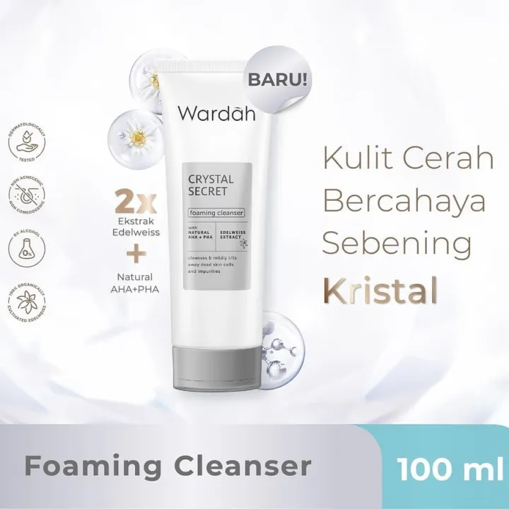 Wardah Crystal Secret Foaming Cleanser / Pencuci Muka Wardah | Lazada ...