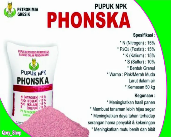 pupuk phonska kemasan/npk | Lazada Indonesia