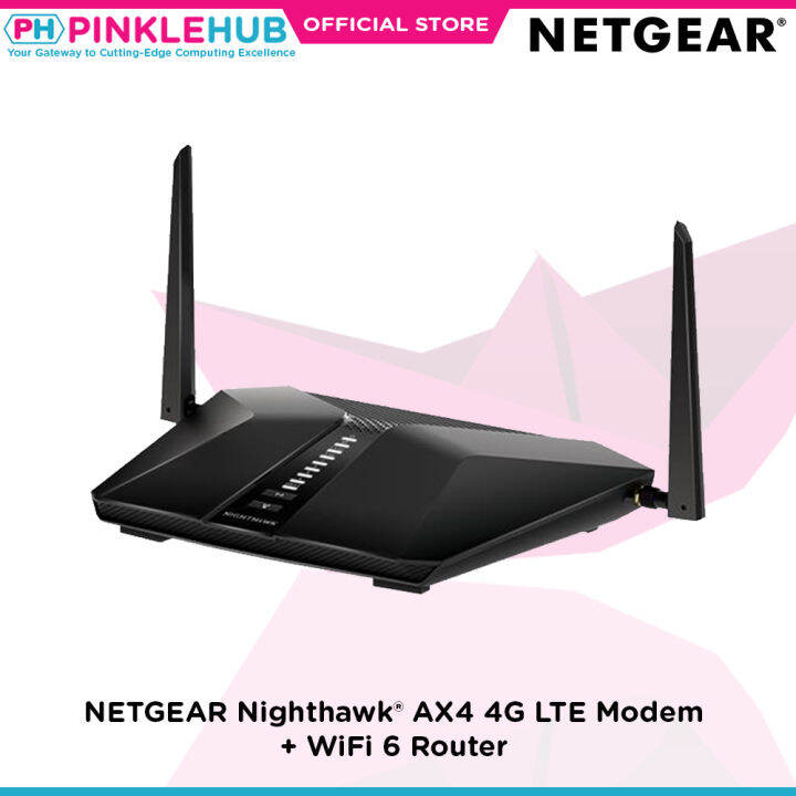 PinkleHub | NETGEAR Nighthawk® AX4 4G LTE Modem + WiFi 6 Router (LAX20-100EUS) | Lazada PH