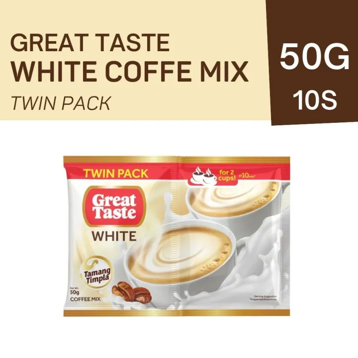 Great Taste White Coffee Mix Twin Pack 10's | Lazada PH