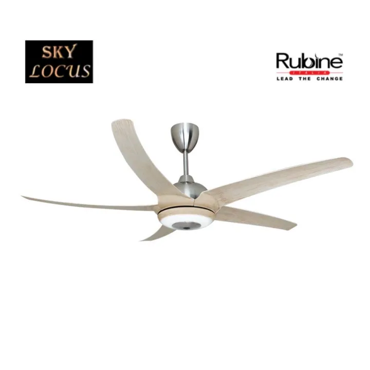 RUBINE DECORATIVE CEILING FAN WITH LED LIGHT RCF 5BL-BN | Lazada