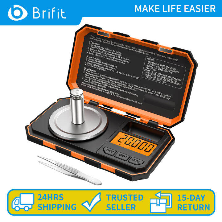 【New Version】Brifit 0.001g/20g Professional Digital Mini Scale, Pocket ...
