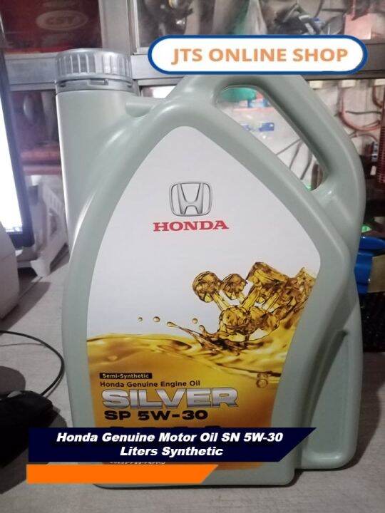 Honda Genuine Motor Oil SN 5W-30 4 Liters ( 1 Gallon ) Synthetic ...