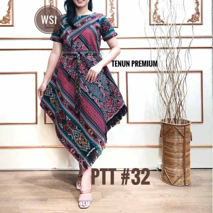 DRESS TENUN PREMIUM ASLI JEPARA MODEL PANJANG KIMONO #32 | Lazada Indonesia