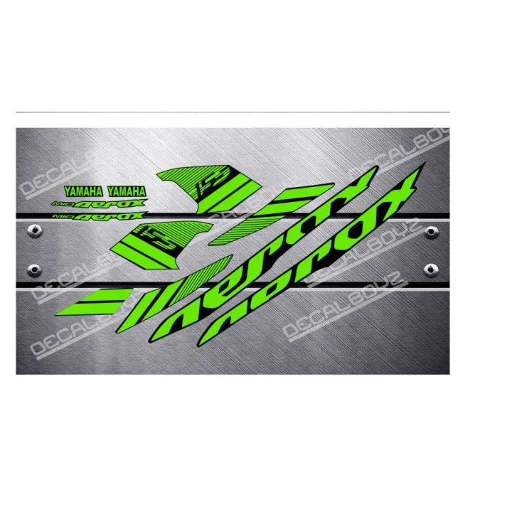 Stock Decals, Sticker, Motorcycle Decals for Aerox 155, Green | Lazada PH