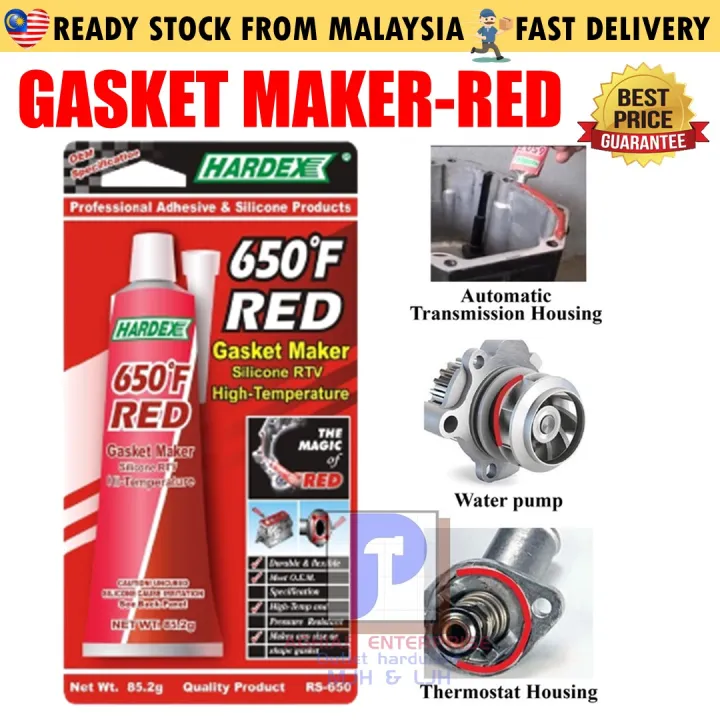 HARDEX GAM GUM GASKET 650 F 650F RED SILICONE GLUE 100% ORIGINAL HARDEX ...