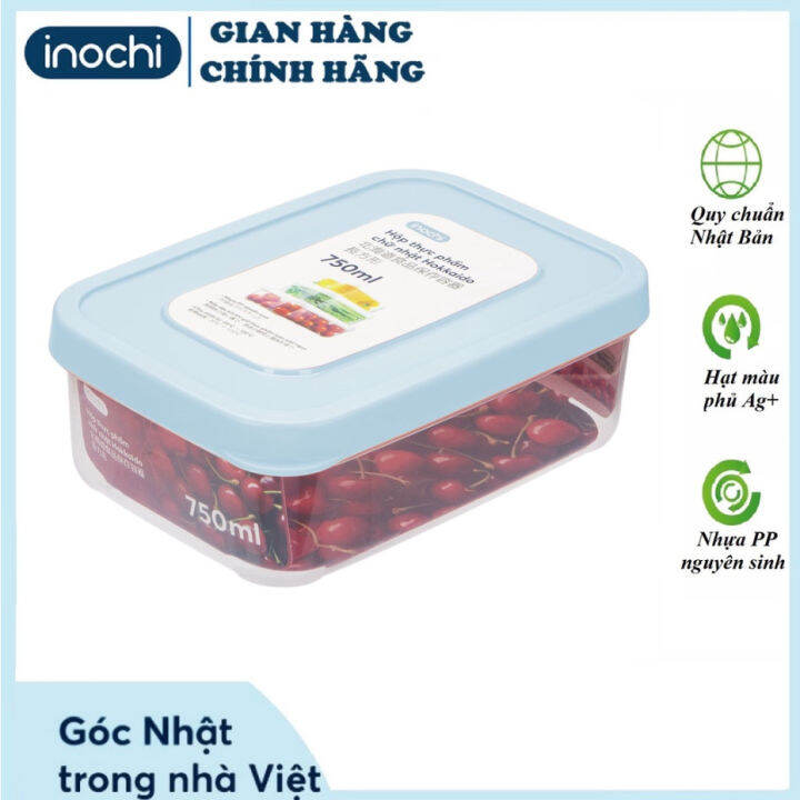 Hộp Inochi 750ml Hình Chữ Nhật Nhựa an Toàn, Sử Dụng Được Trong Lò Vi ...