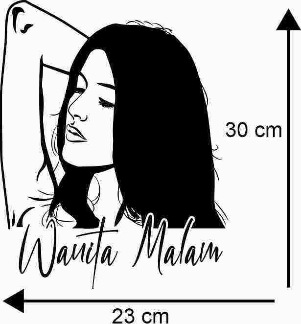 Stiker Cewek Cantik Vector Ukuran 50cm Vinyl Bisa Request Custom ...