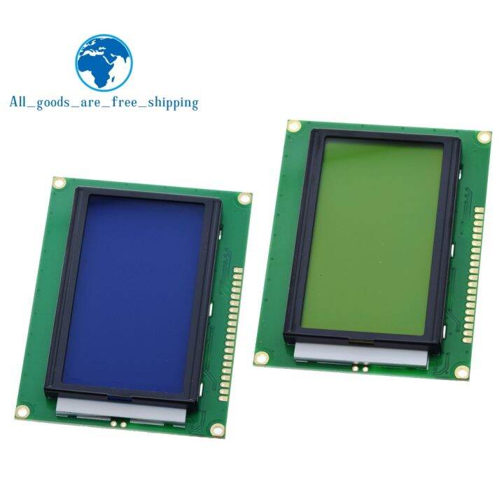 128x64 DOTS LCD module 5V blue screen 12864 LCD with backlight ST7920 Parallel port LCD12864 for ...
