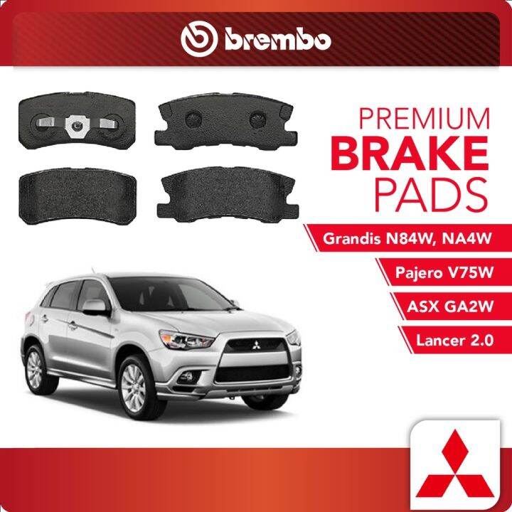 BREMBO Rear Brake Pads (1 set) - Mitsubishi Lancer 2.0 CY4A,GT'07 ...