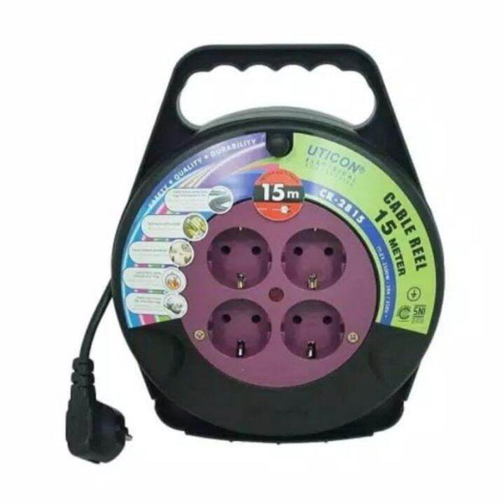 UTICON KABEL ROLL 15M 15 METER CR 2815 / KABEL GULUNG ROL OLOR / CABLE ...
