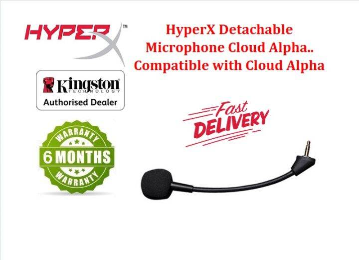 HyperX Detachable Microphone Cloud Alpha.. Compatible with Cloud Alpha ...