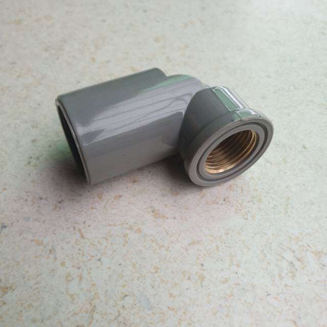 CSA Soket L BOW pvc drat dalam kuningan KNEE Sova kualitas bagus untuk ...