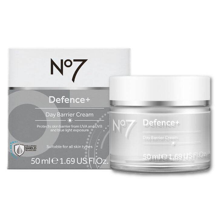 No7 Defence+ Day Barrier Cream 50ml ครีมบำรุงผิวหน้าสำหรับตอนกลางวัน ...