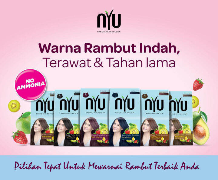 NYU Creme Hair Colour - Pewarna Rambut - Cat Rambut - Pewarna Rambut ...