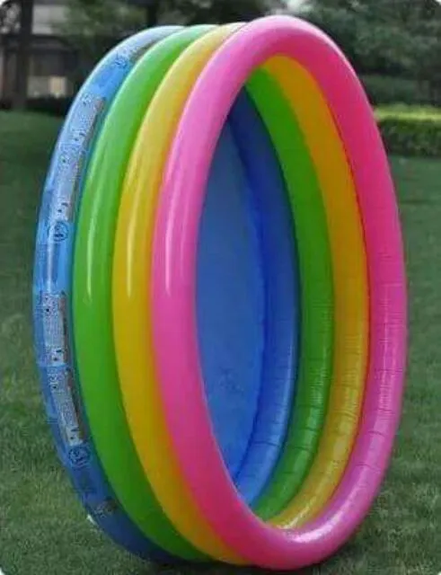 COD INTEX Four-ring Inflatable Round Swimming Pool | Lazada PH